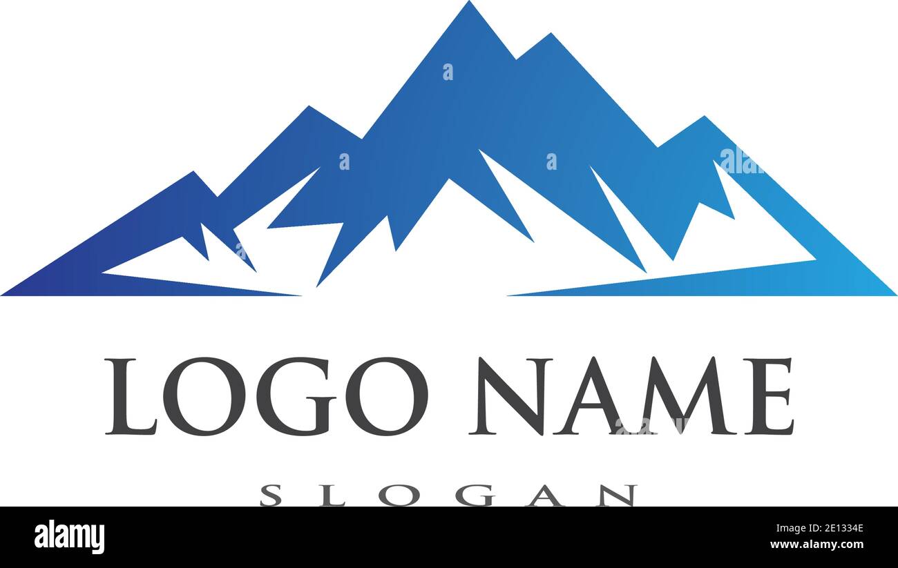 Mountains Logo Template Stock Vector Image & Art - Alamy