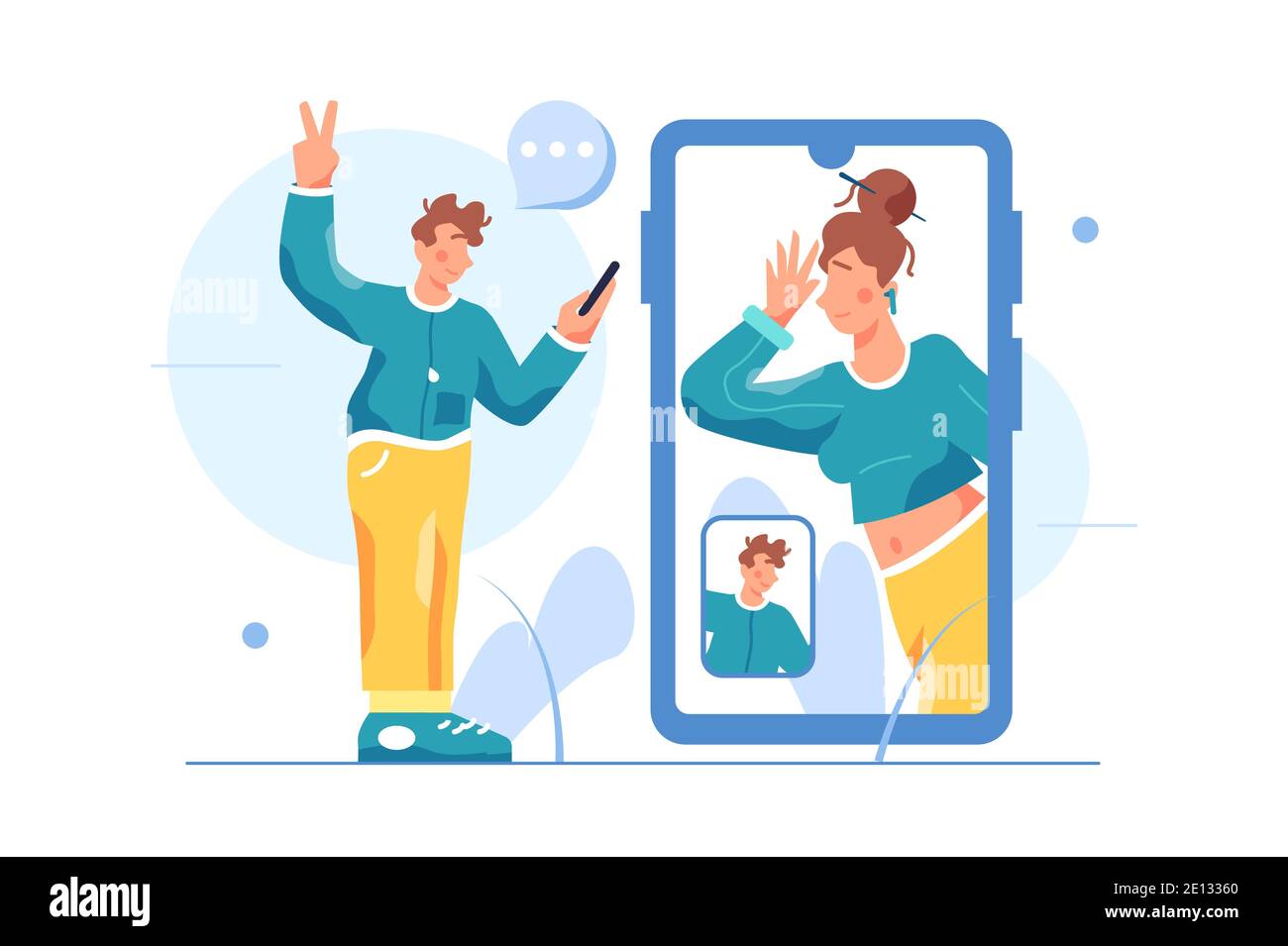 Man talking on phone hand Stock Vector Images - Alamy