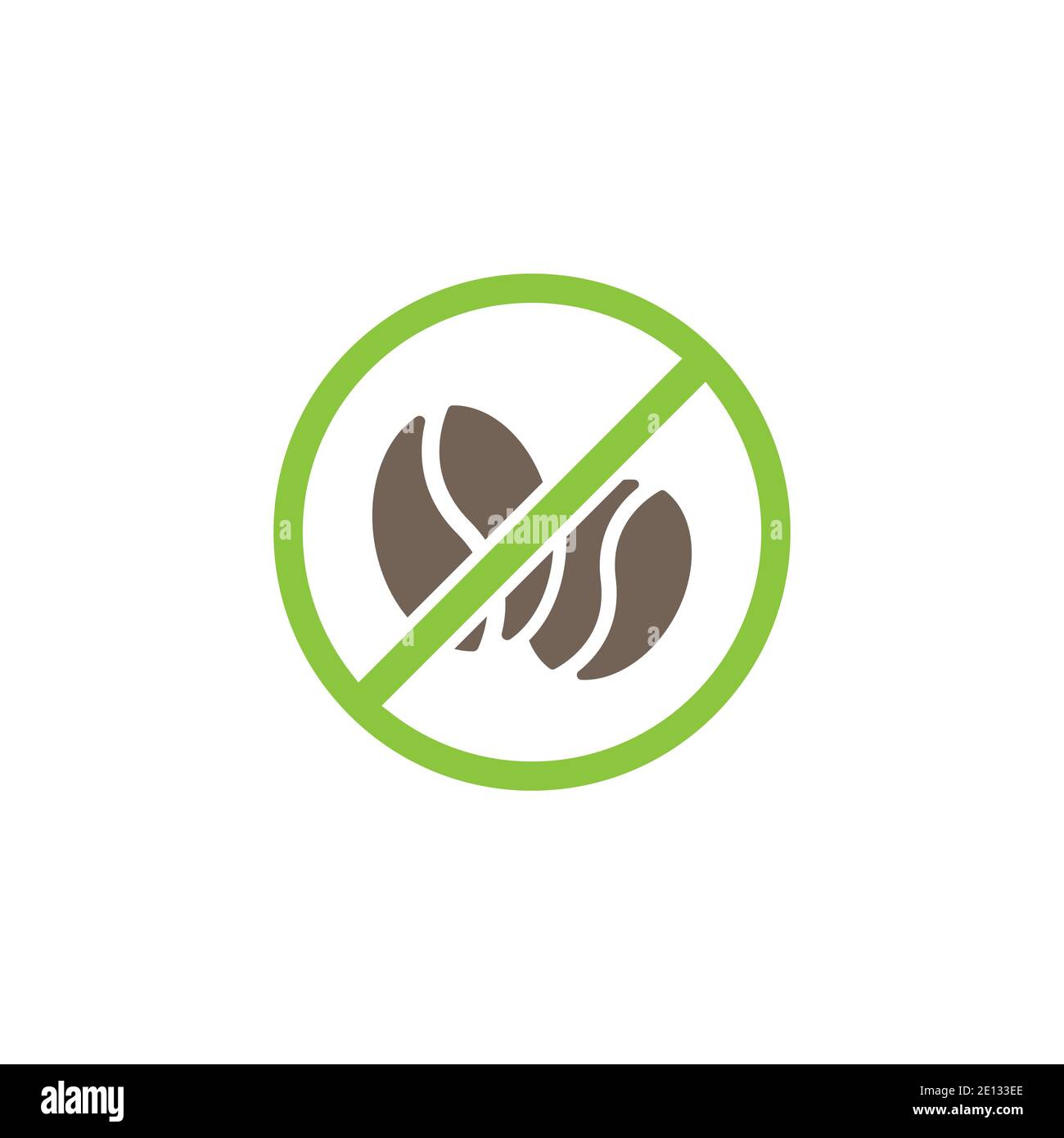 Label caffeine free icon hi-res stock photography and images - Alamy