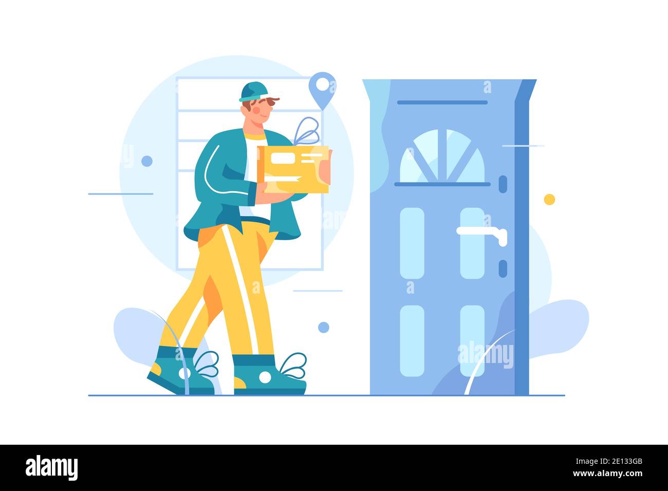 Delivers post Stock Vector Images - Alamy