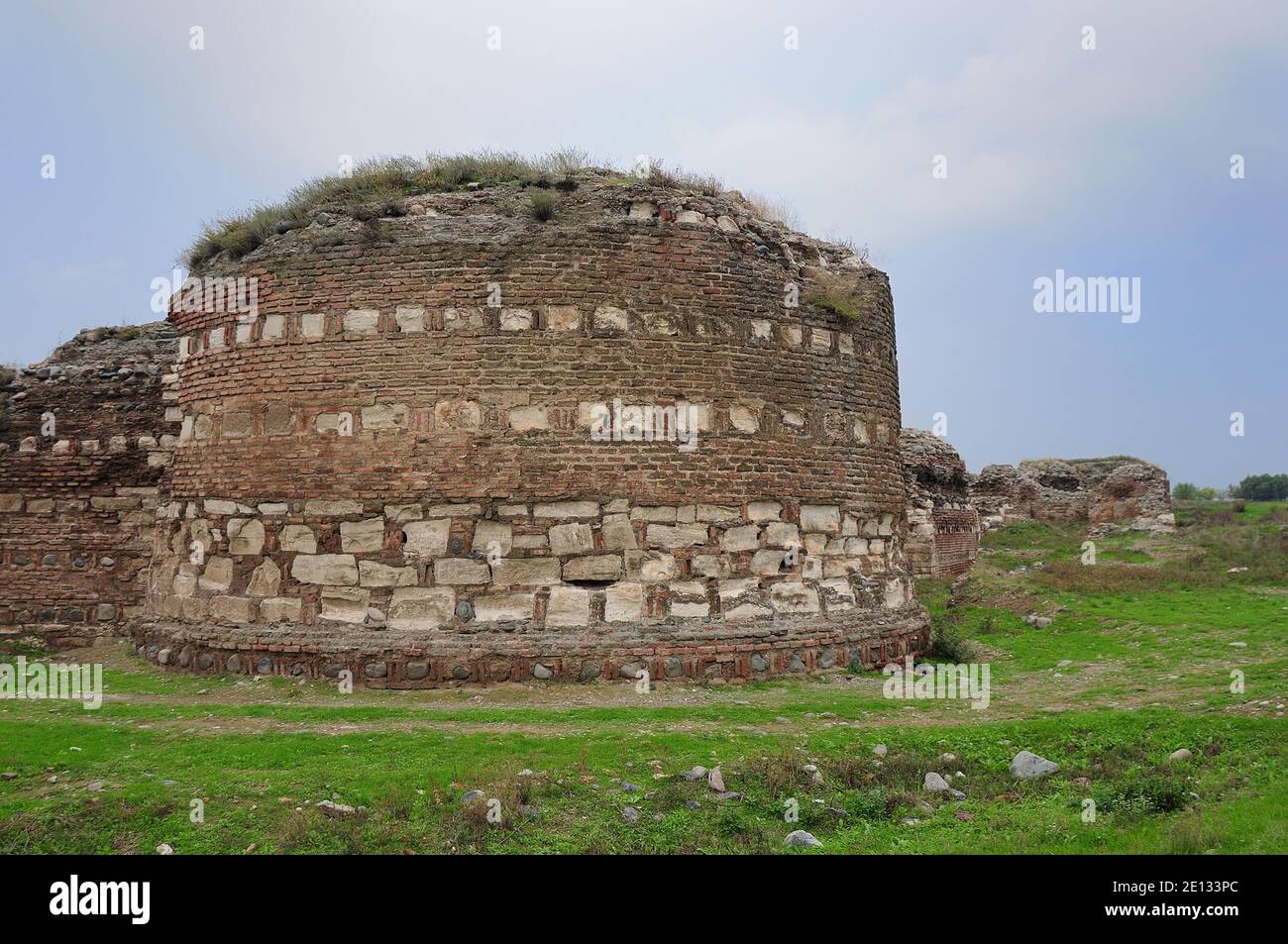 The Shamkir Castle was built in the 11th century. Some walls have ...