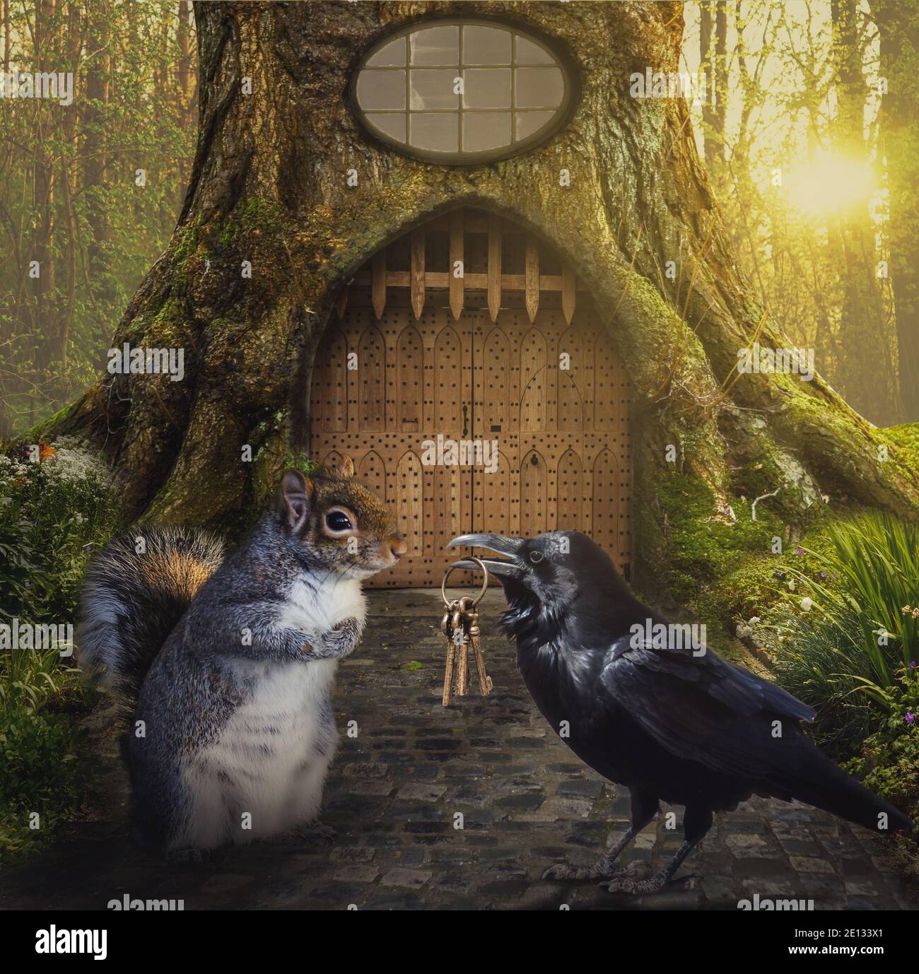 housewarming (illustration of a fictional situation, in the form ...