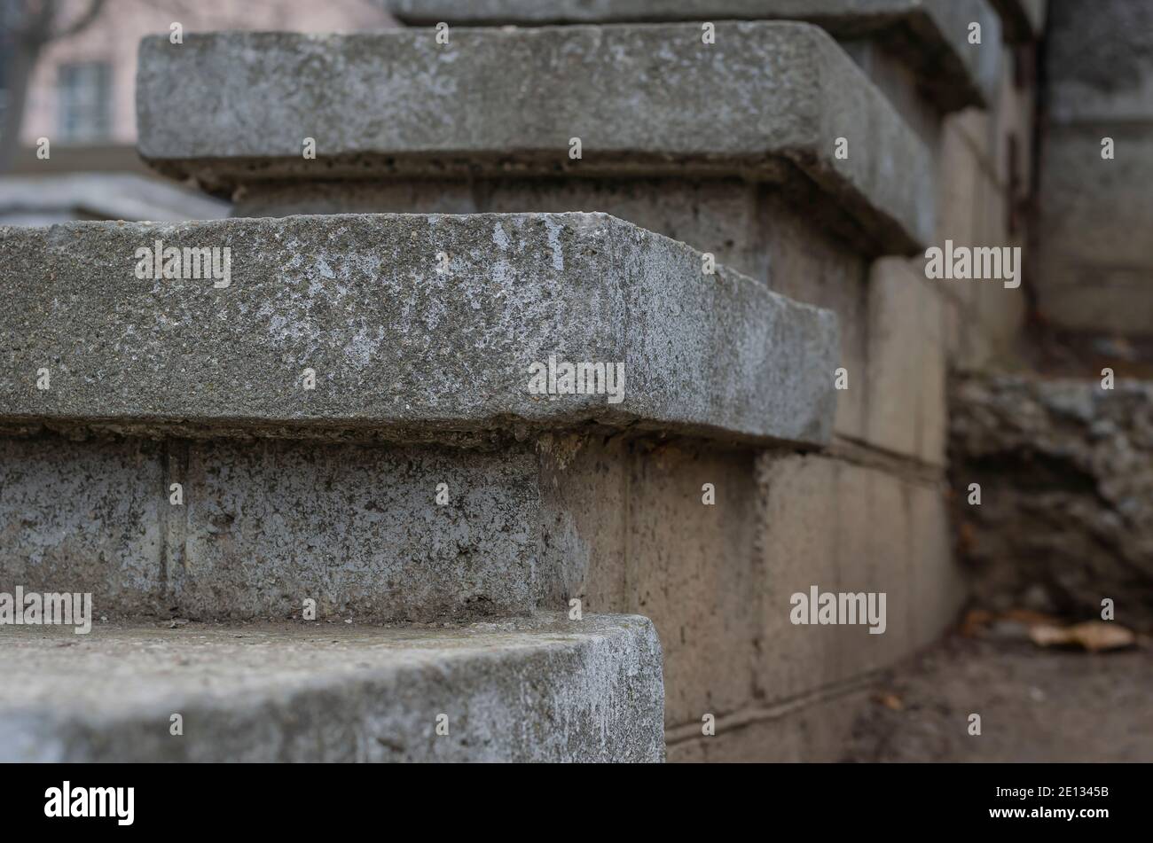Architectural geometric composition with gray concrete rectangular ...