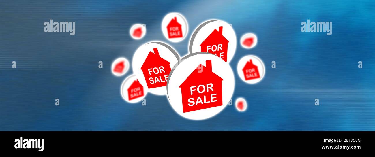 Illustration of a real estate concept Stock Photo - Alamy