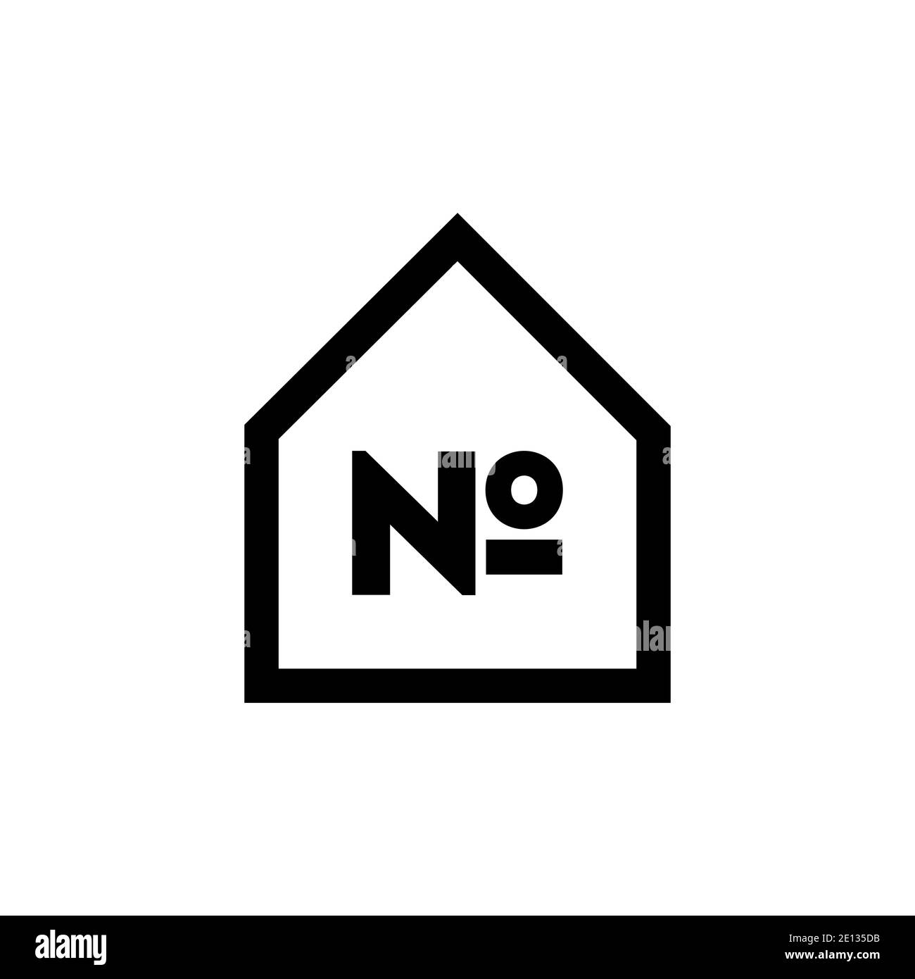 Outline address icon. Bold line. Vector illustration Stock Vector Image ...