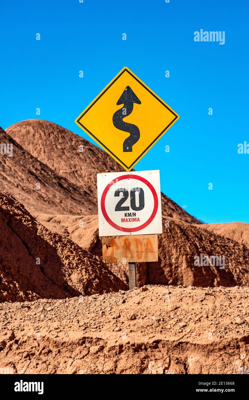 Sand warning sign in desert hi-res stock photography and images - Alamy