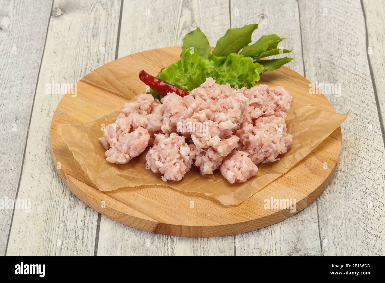 Homemade pork minced meat ready for cooking Stock Photo - Alamy