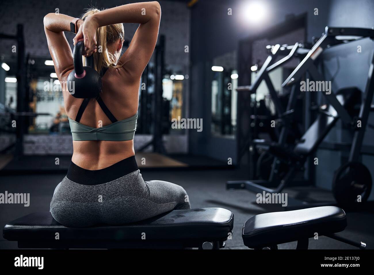 Heavy triceps muscle workout young hi-res stock photography and images ...