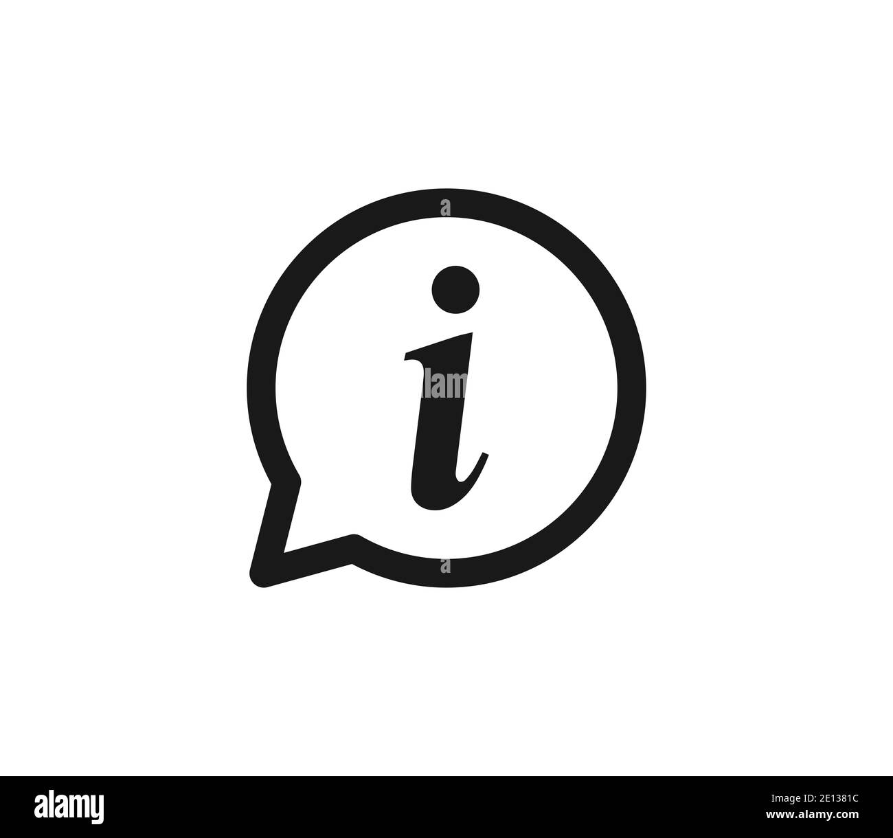 Information Sign Symbol Icon Vector Illustration Stock Photo - Alamy