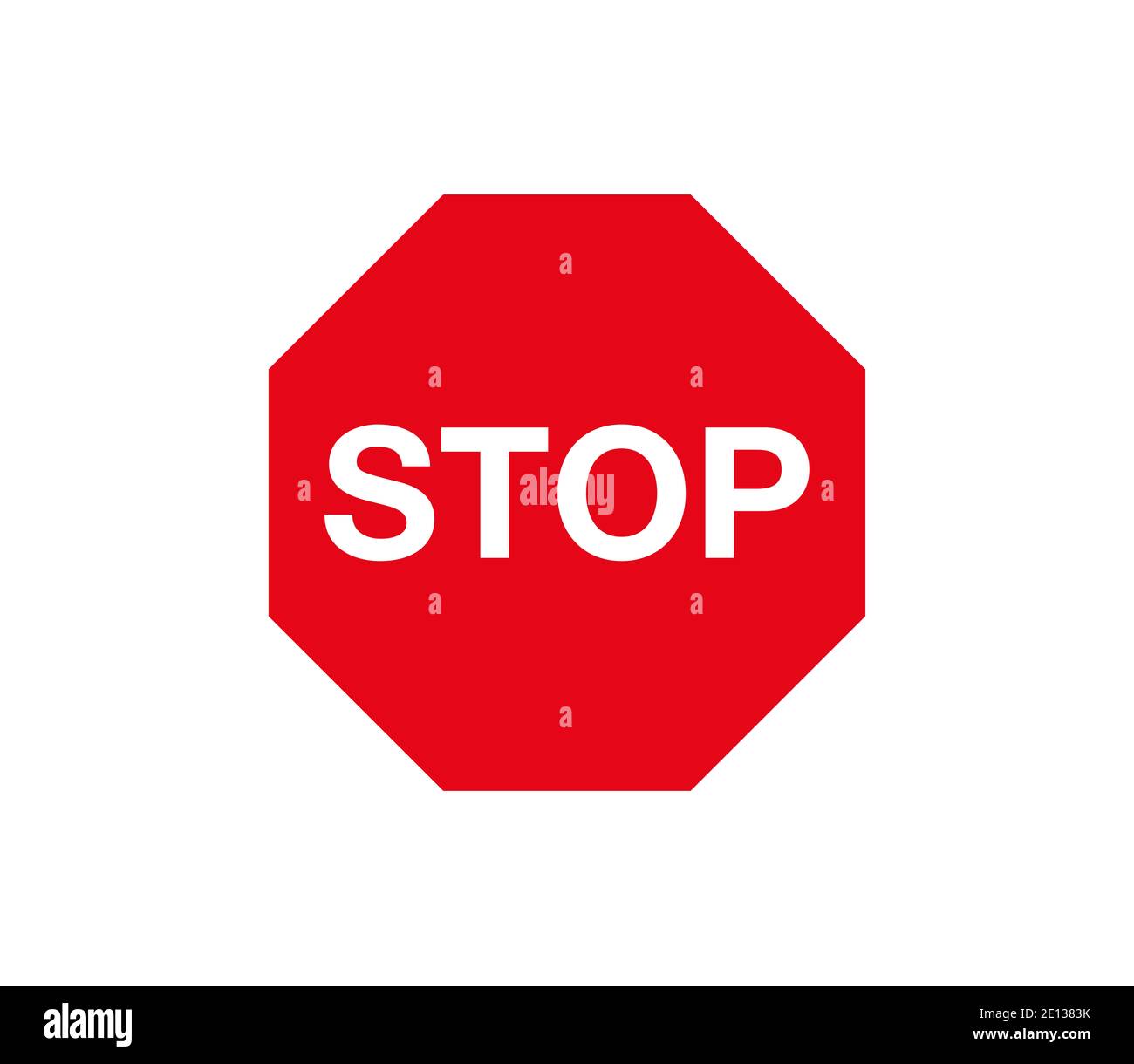 Stop Traffic Sign Symbol Vector Illustration Stock Photo - Alamy