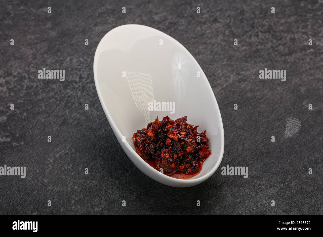Vietnamese Fried chili pepper sauce with oil Stock Photo - Alamy
