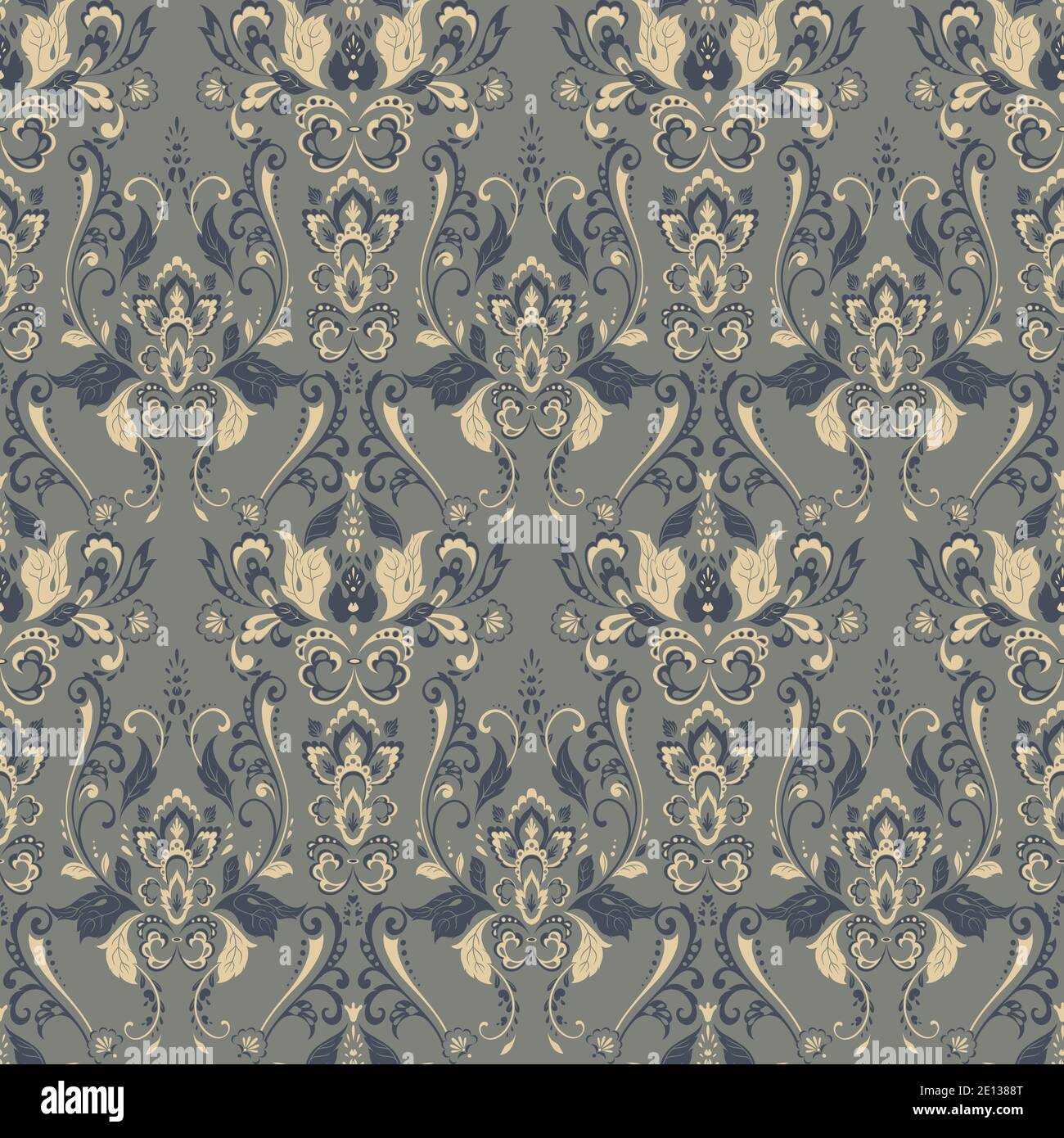 Vintage floral seamless patten. Classic Baroque wallpaper. seamless ...