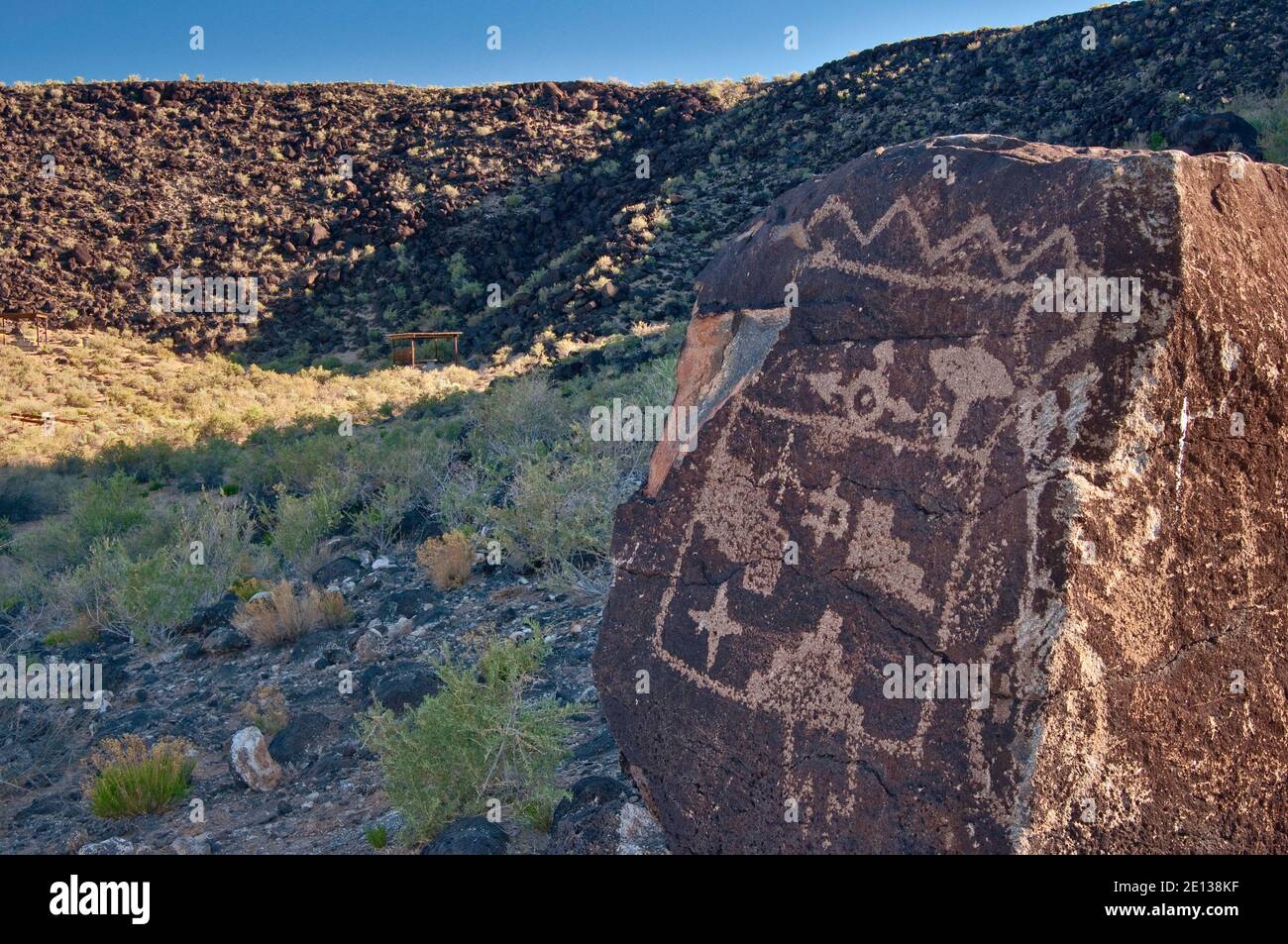 Petroglyphs at Boca Negra Canyon, Petroglyph National Monument ...