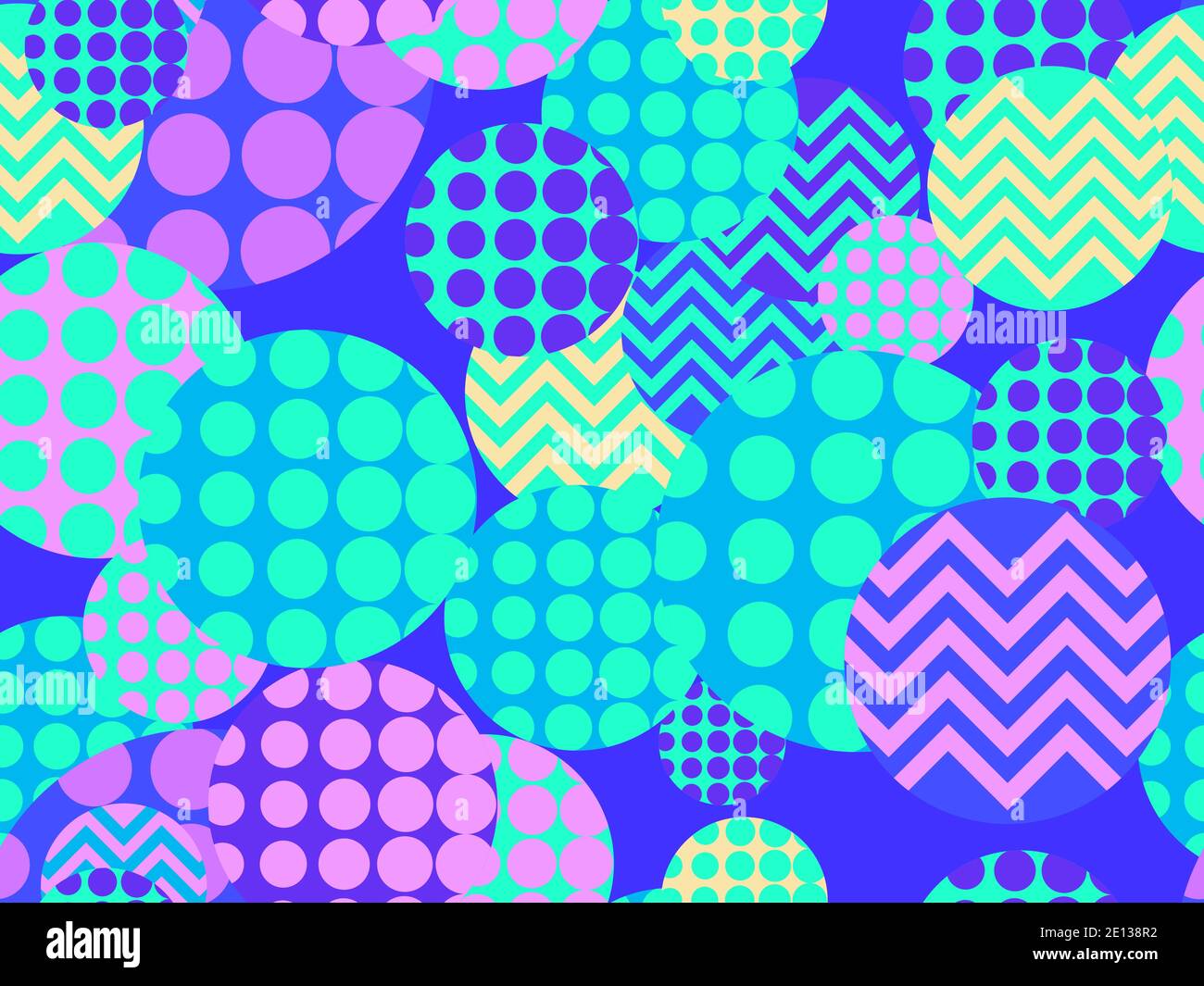 Geometric pattern inside circles seamless pattern in the style of the ...