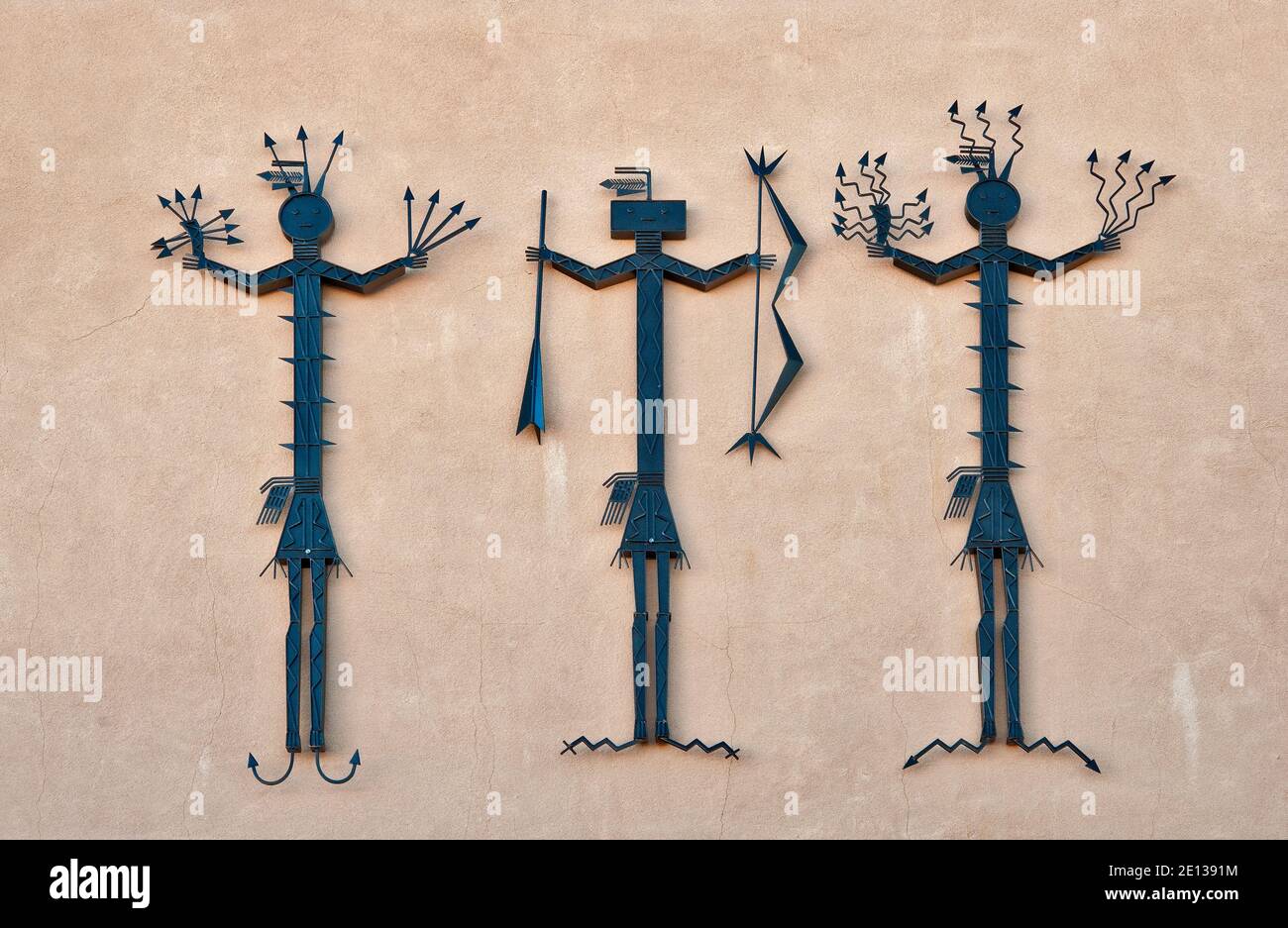 Plant Yei, welded steel sculpture by Fred Begay, Dine Navajo Native ...