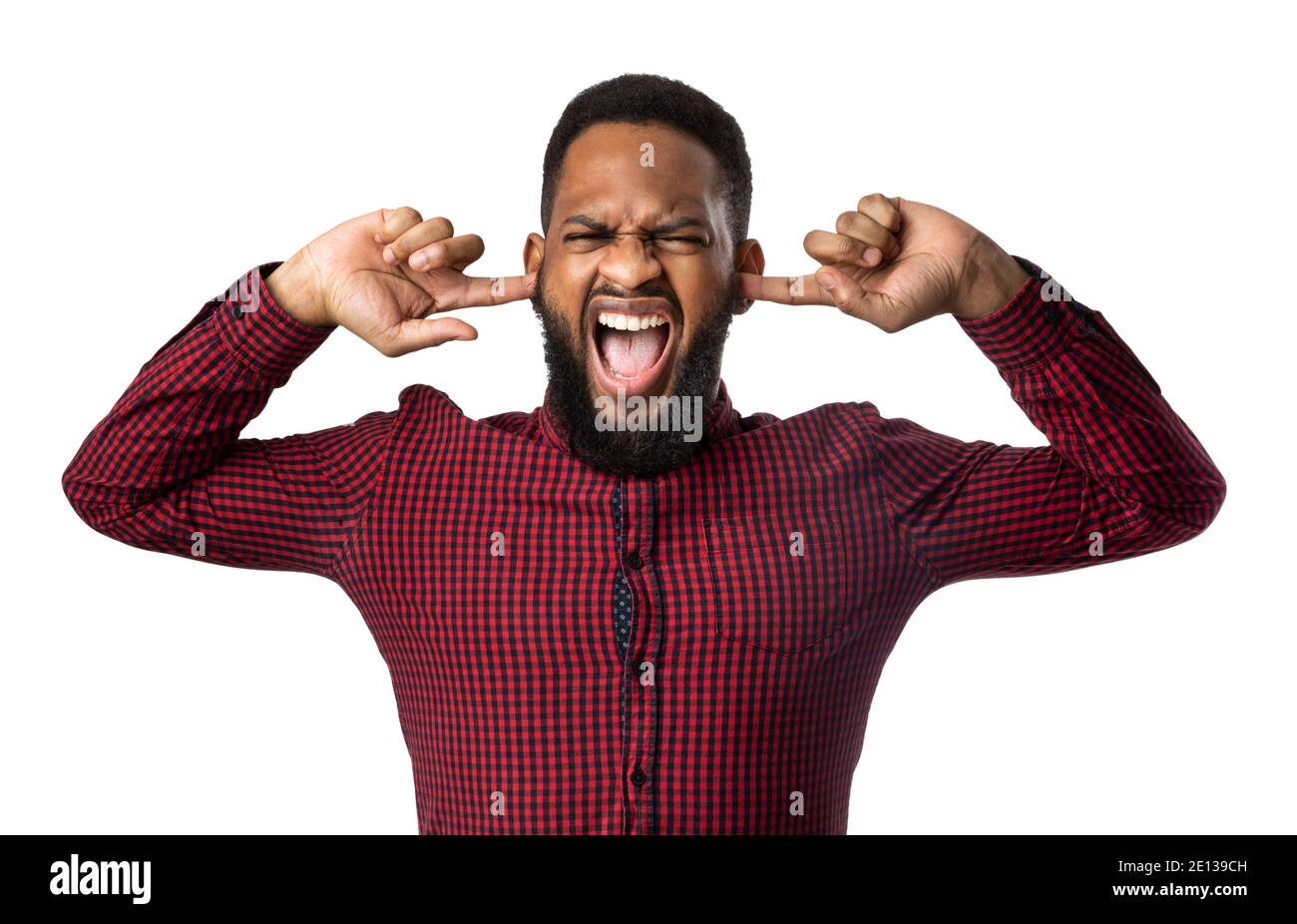 Hands over ears loud hi-res stock photography and images - Alamy