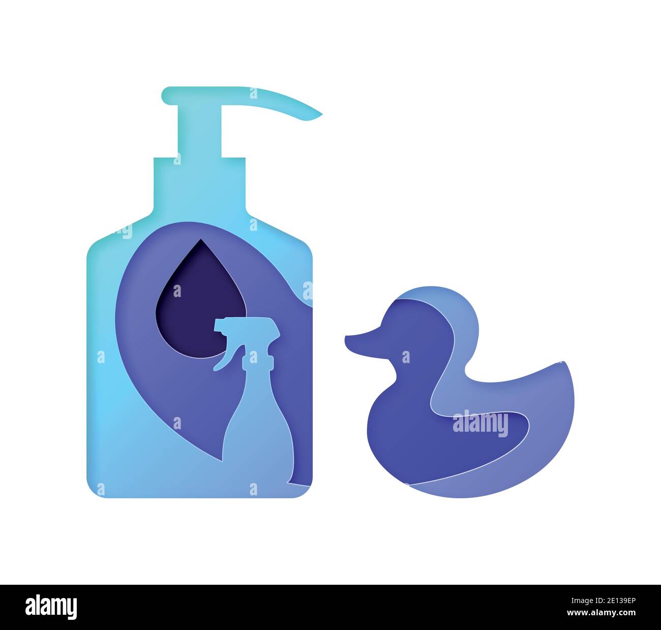 Vector clean in paper art style Stock Vector Image & Art - Alamy