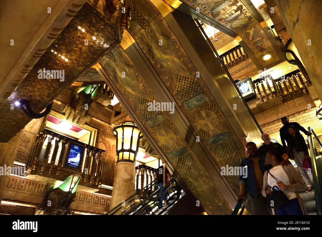 London, UK. 08th Sep, 2019. Staircases at the famous Harrods department ...