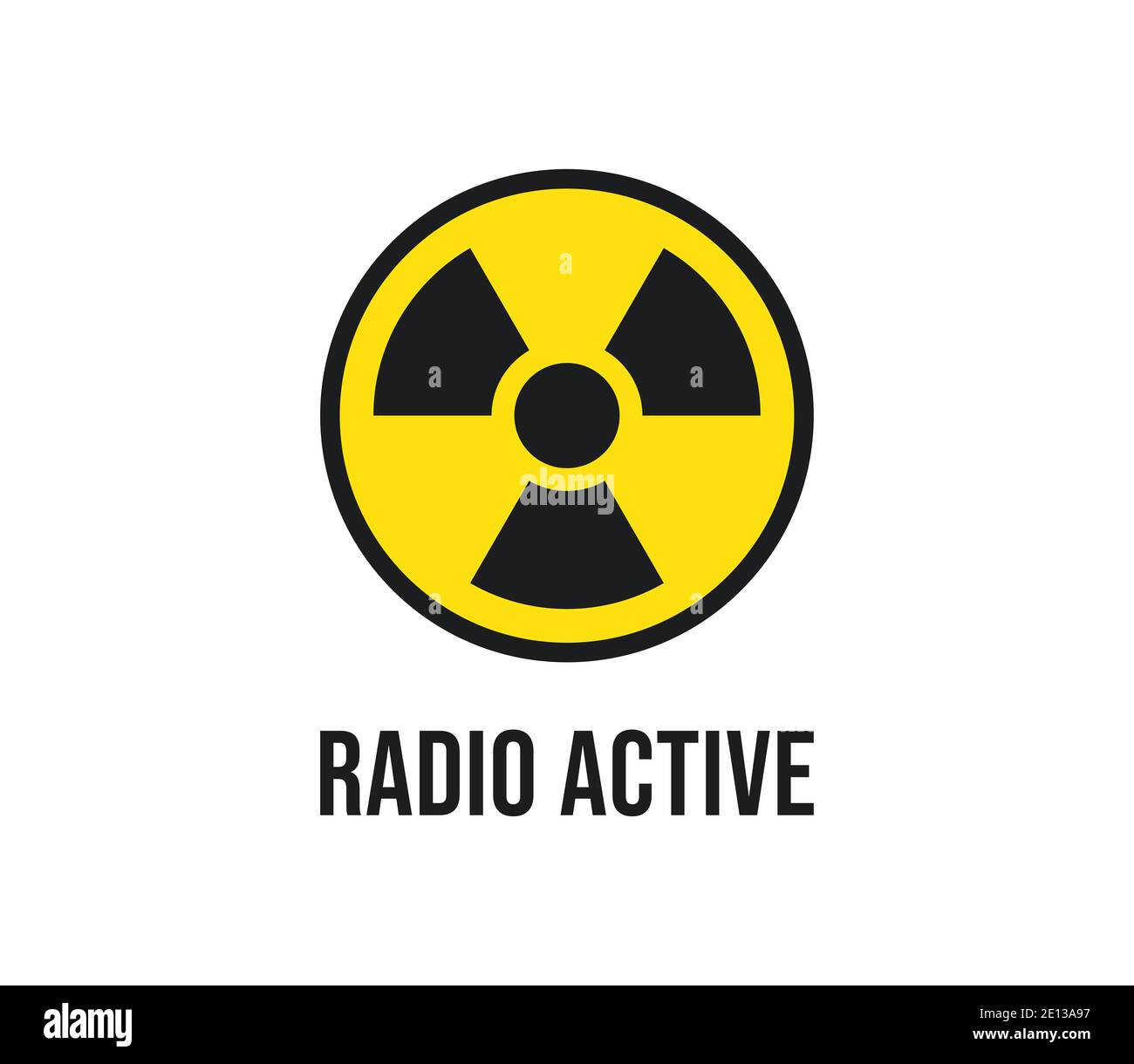 Radioactive Sign Symbol Icon Vector Illustration Stock Photo - Alamy