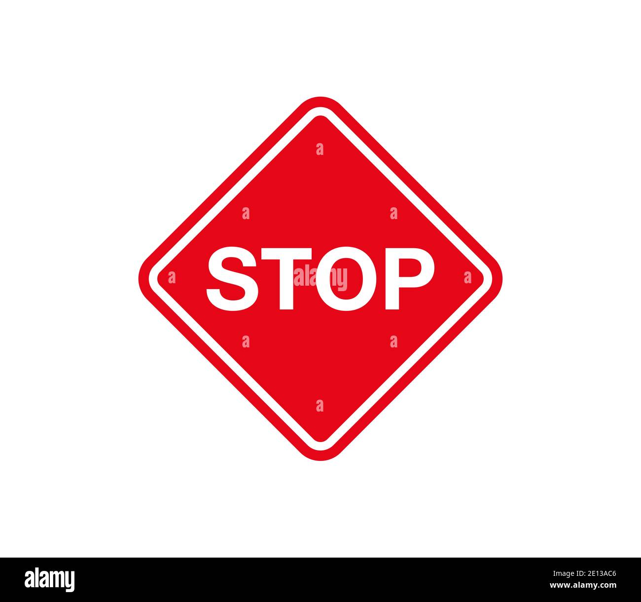 Stop Traffic Sign Symbol Vector Illustration Stock Photo - Alamy