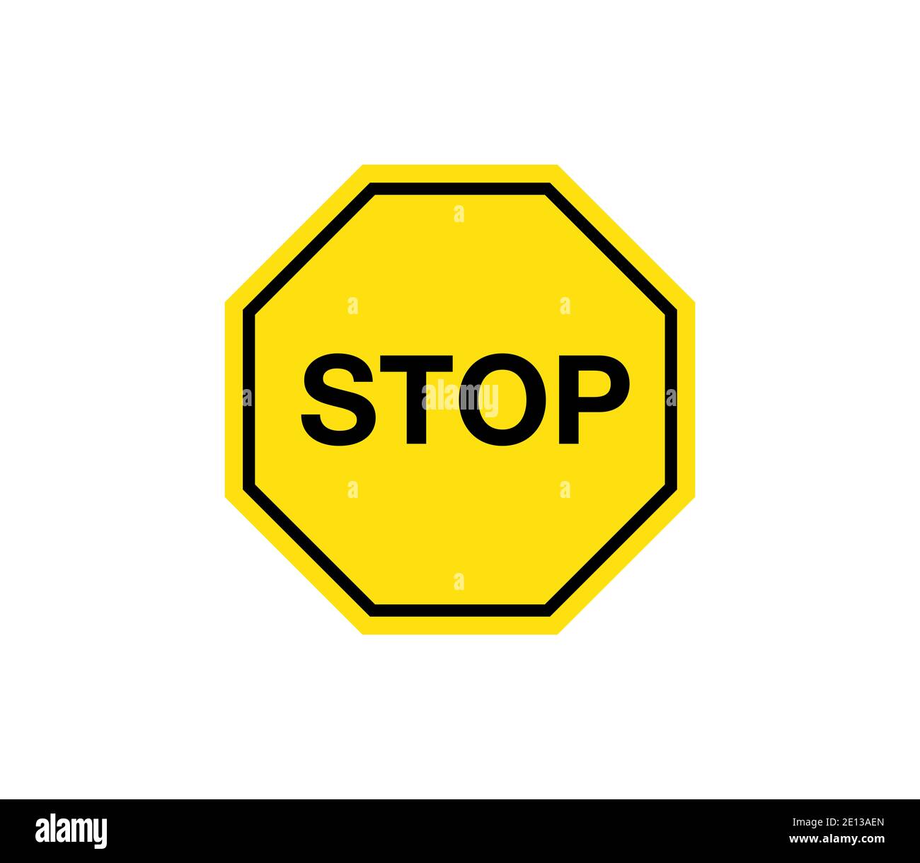 Stop Traffic Sign Symbol Vector Illustration Stock Photo - Alamy