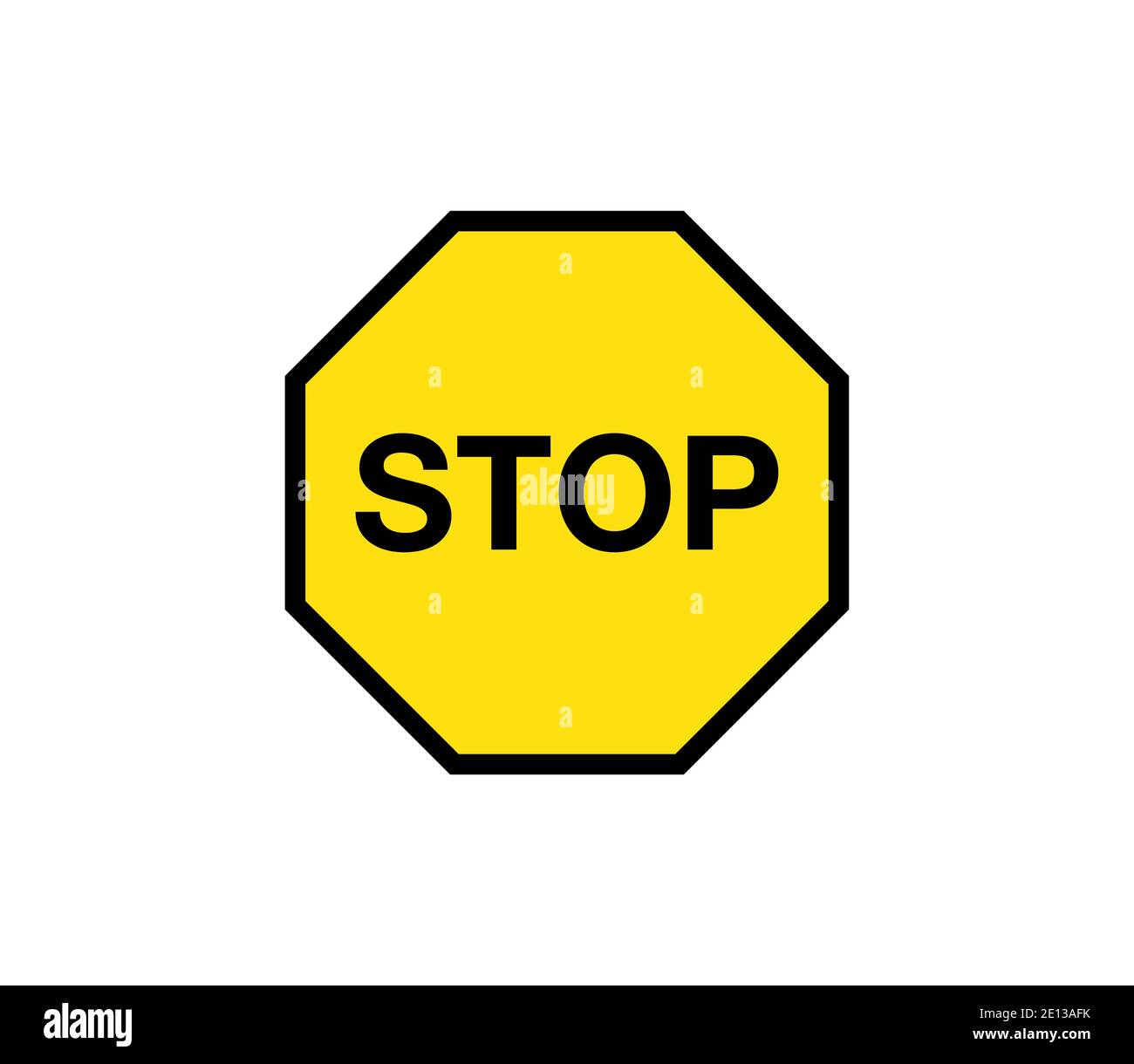 Stop Traffic Sign Symbol Vector Illustration Stock Photo - Alamy