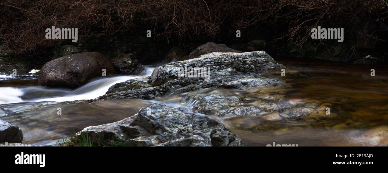 Bloody Bridge River in Northern Ireland, flowing from the Mourne ...