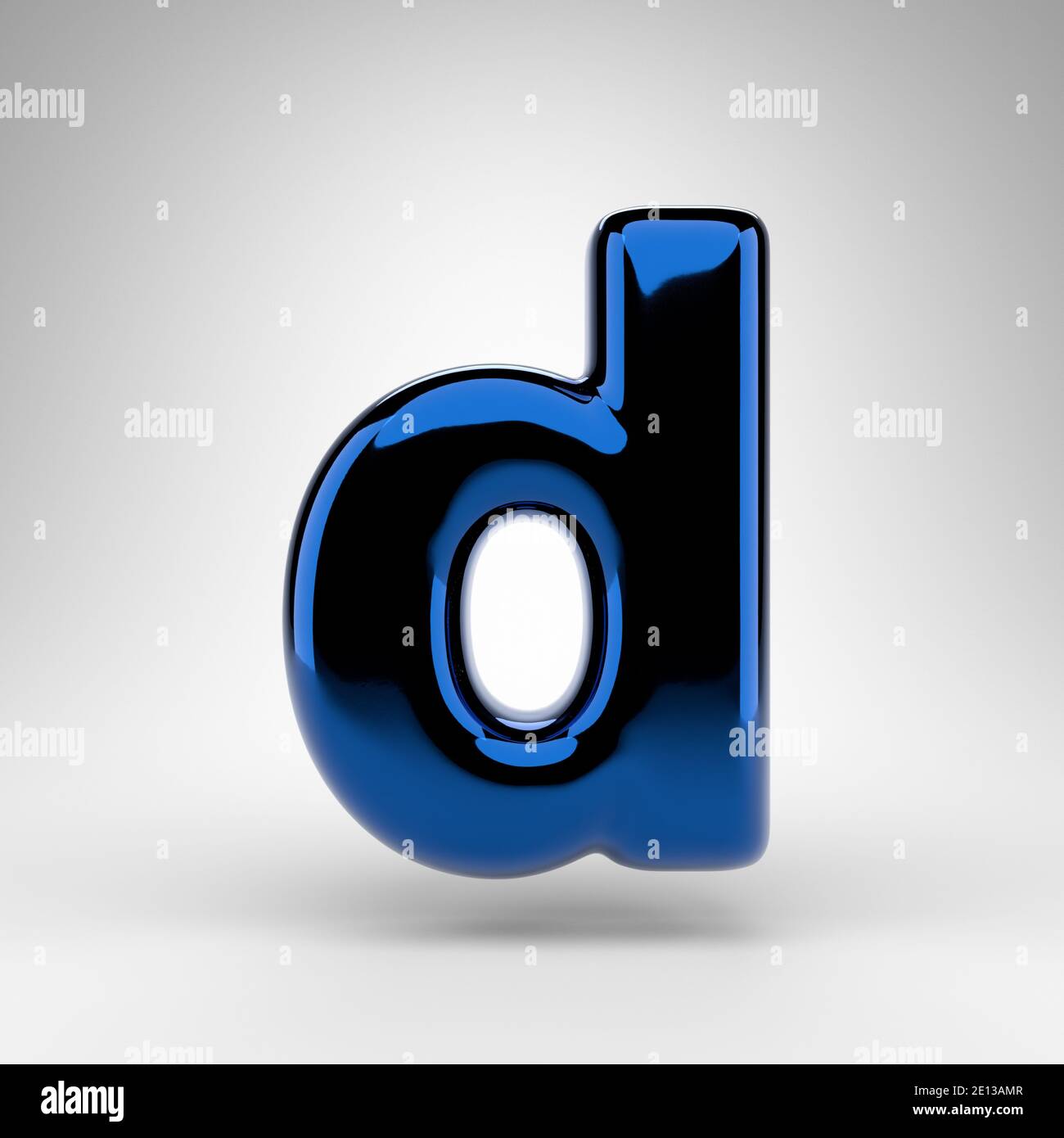 Blue Lowercase Letter D