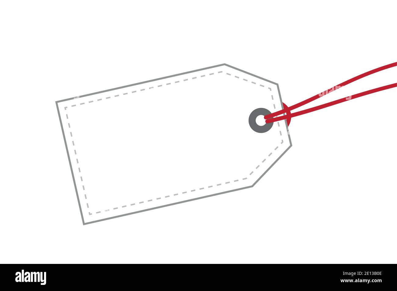 white promotion label blank tag with copy space on white background ...