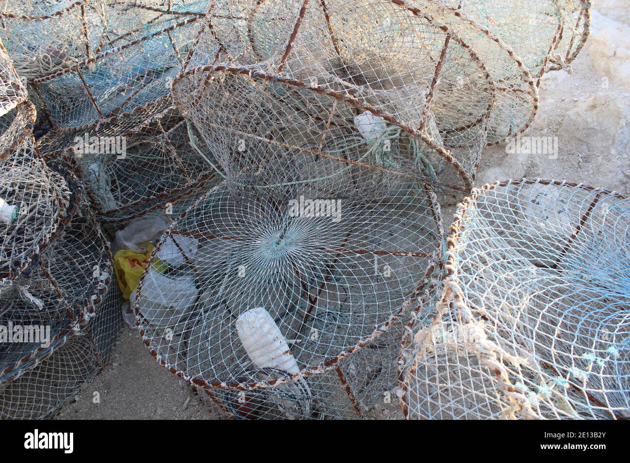 Bahrain Fish Traps - Haddrah Stock Photo - Alamy