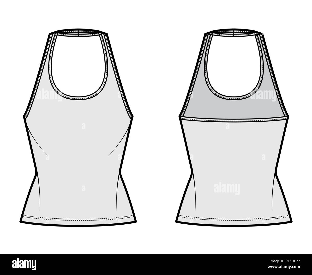 Grey tunic top Stock Vector Images - Alamy