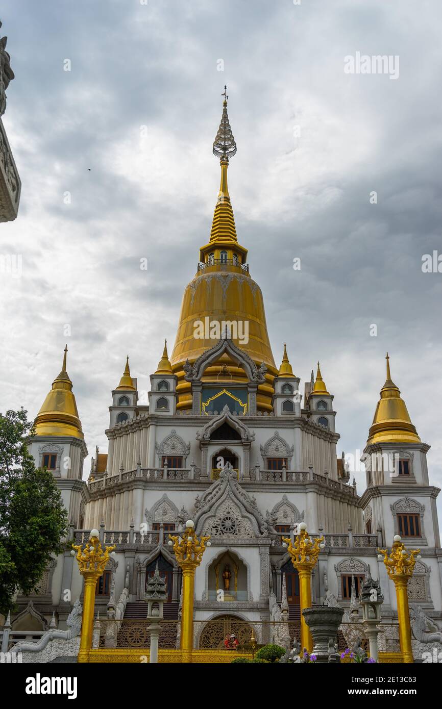 view of Buu Long Pagoda in Ho Chi Minh City. A beautiful buddhist ...