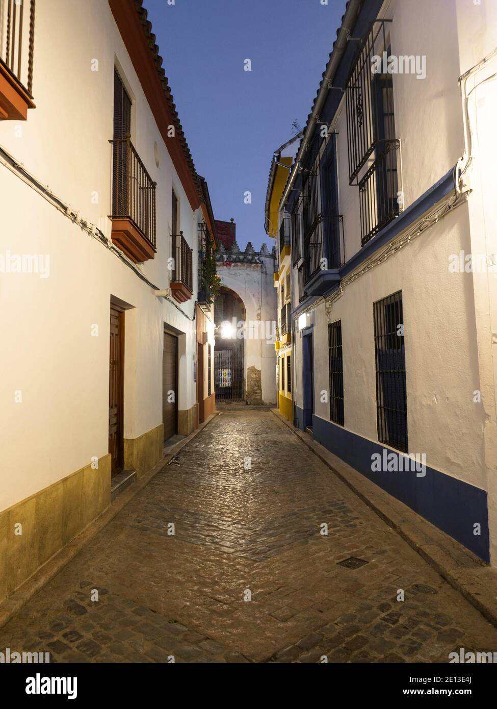 Historical medieval ancient old narrow alley cobblestone street lane ...