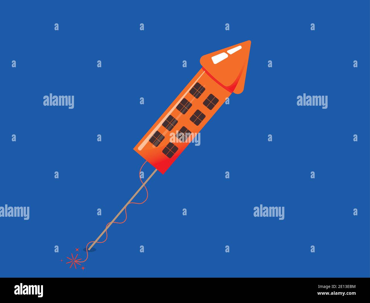 Cartoon Fireworks High Resolution Stock Photography and Images - Alamy