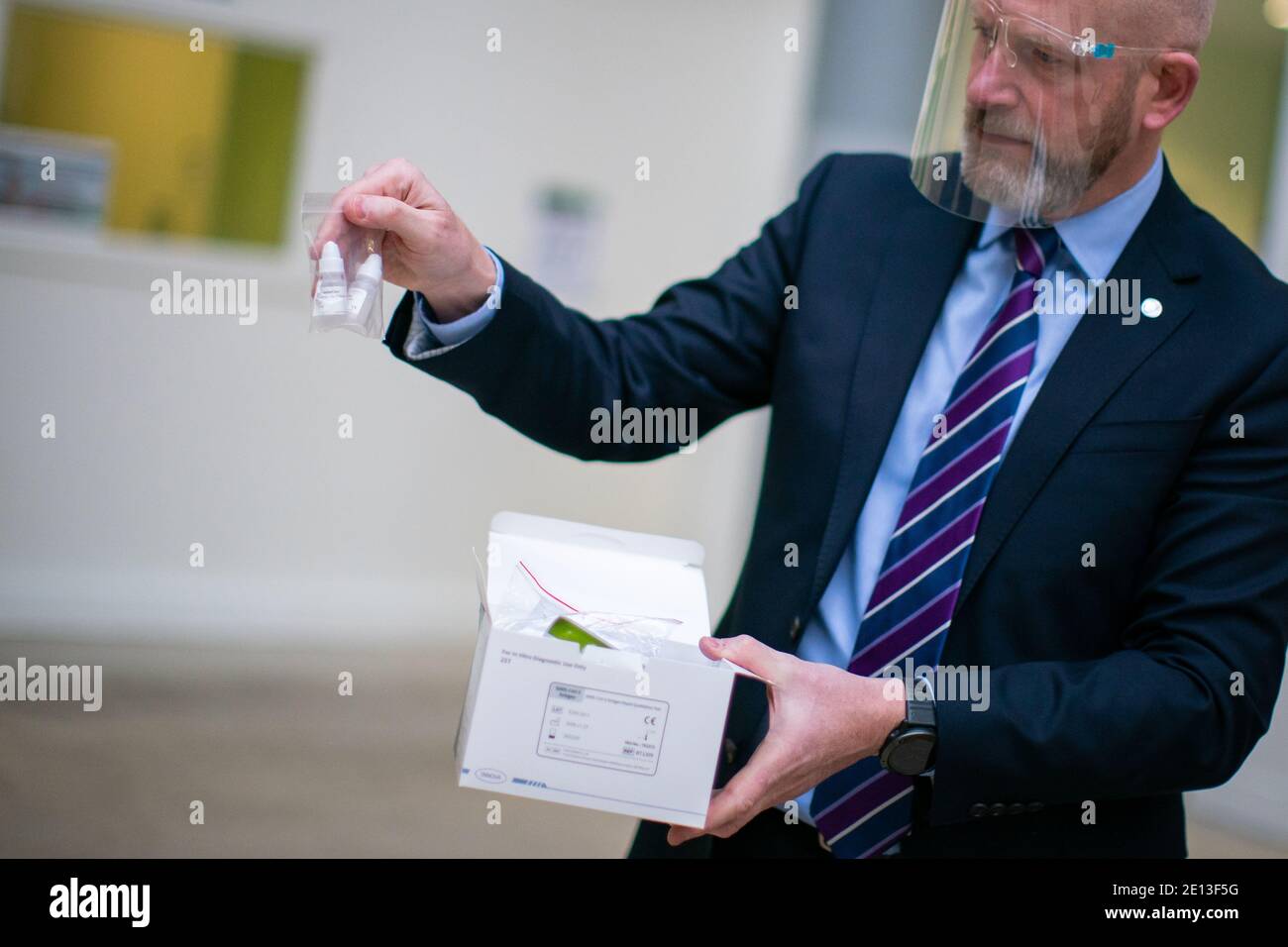 John Murphy CEO of Oasis Community Learning unboxes COVID-19 testing ...