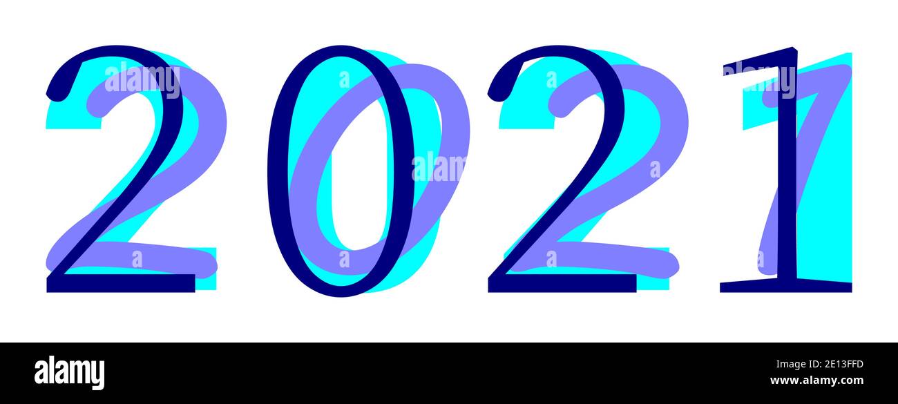 Vector 2021 in mass fonts style Stock Vector Image & Art - Alamy