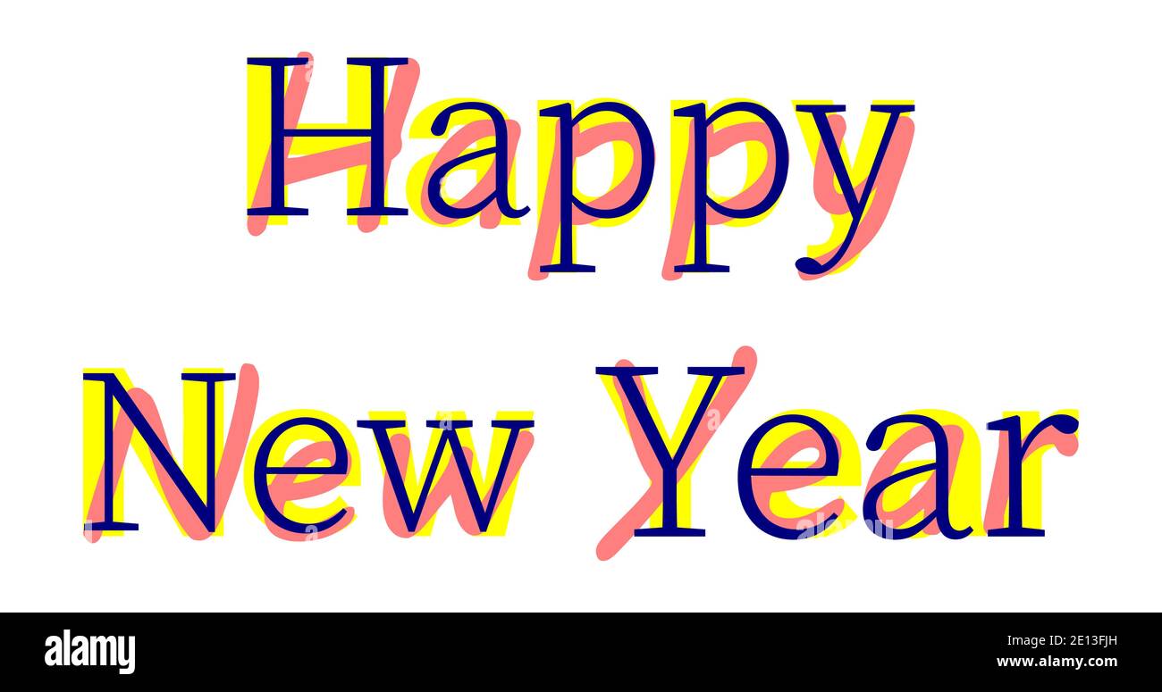 Happy new year fonts hi-res stock photography and images - Alamy