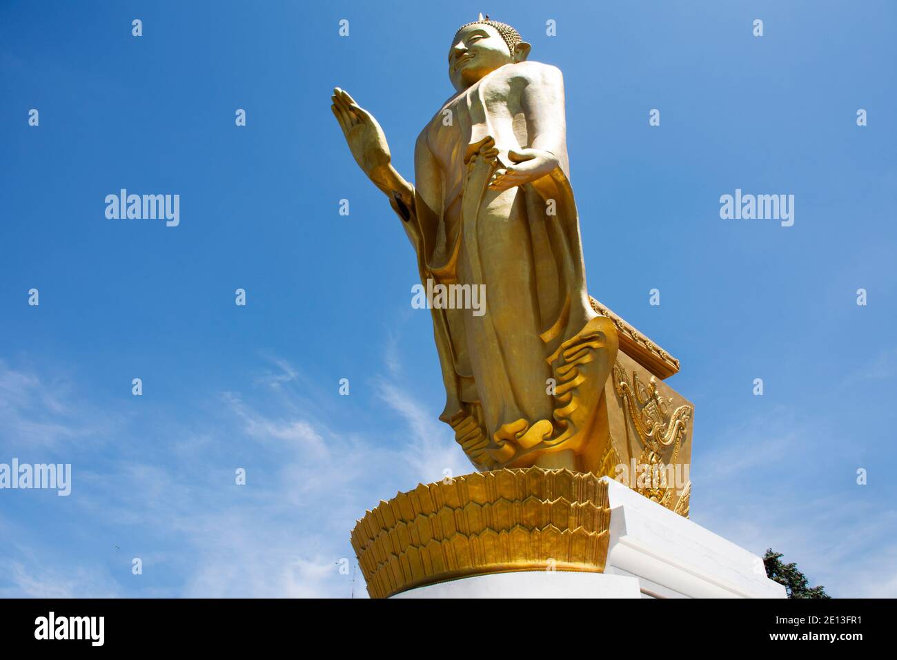 Pang Lila or Leela Attitude Buddha statue on mountains for Thai people ...