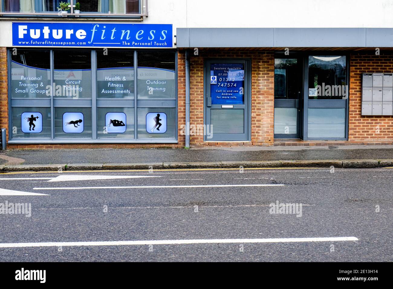 Epsom, London UK, January 03 2021, Future Fitness Gym Closed Due TO ...