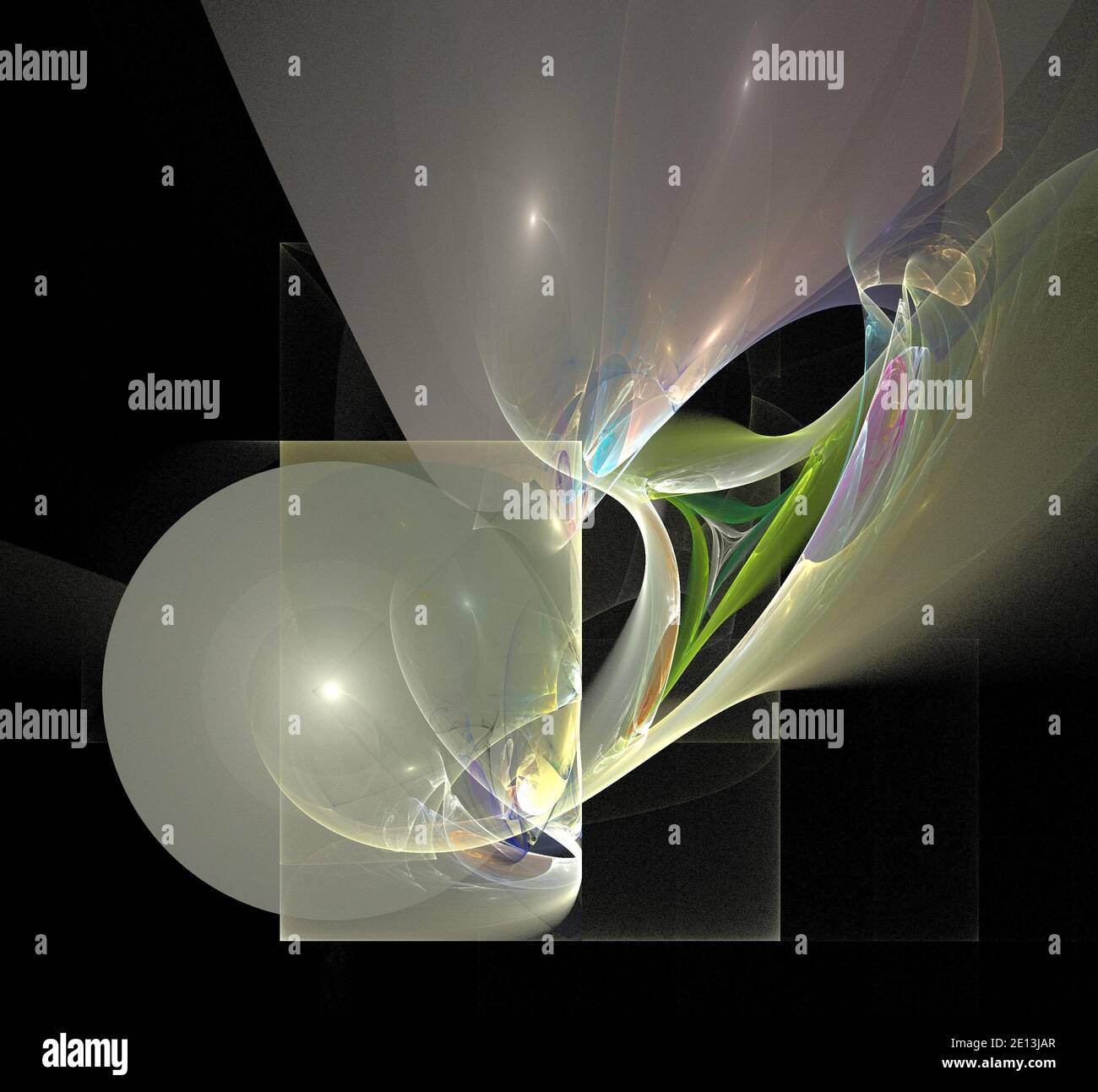 image of one Illustration of digital fractal Stock Photo - Alamy