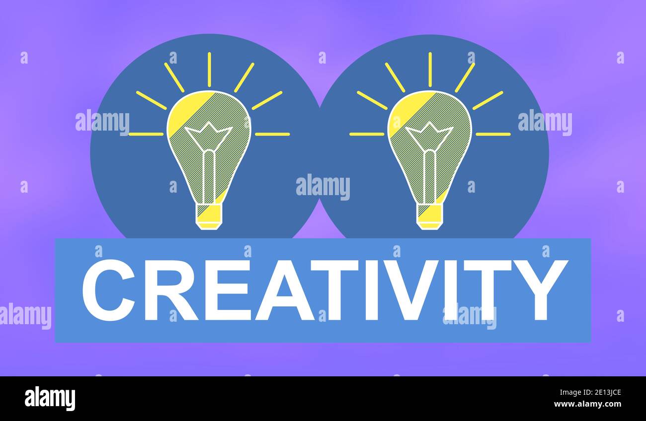 Illustration of a creativity concept Stock Photo - Alamy