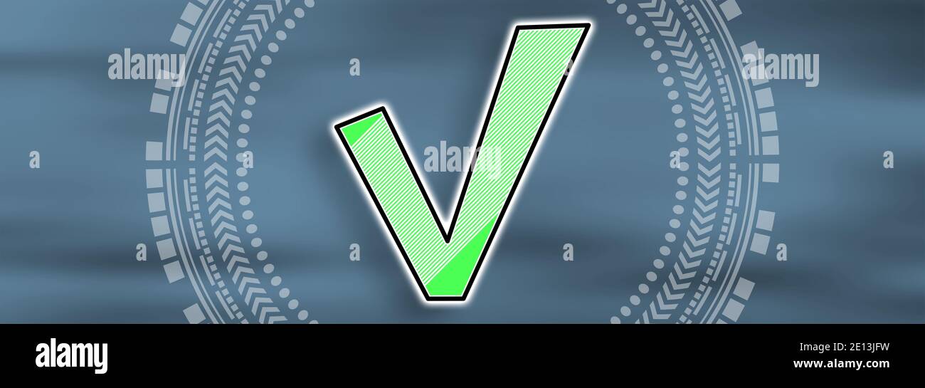 Illustration of a validation concept Stock Photo - Alamy