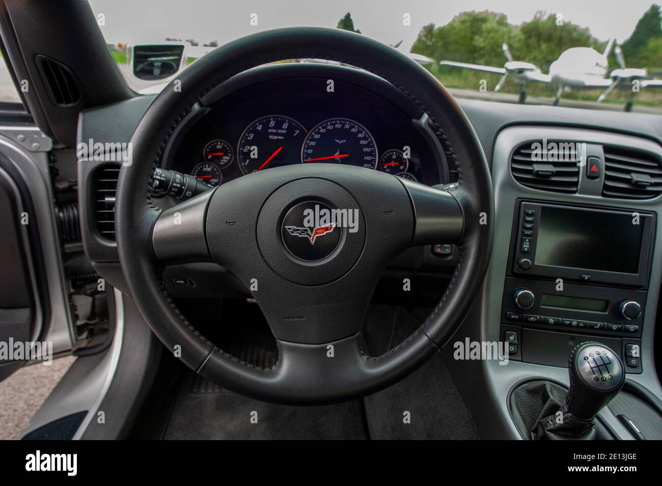 2005 Corvette Z06 American V8 sports car Stock Photo - Alamy