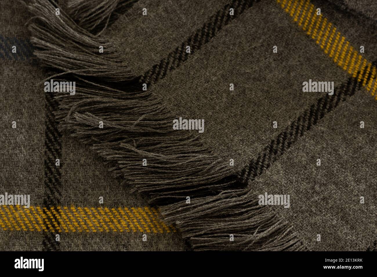 Woolen cloth, grey and yellow colors, pattern texture background Stock ...