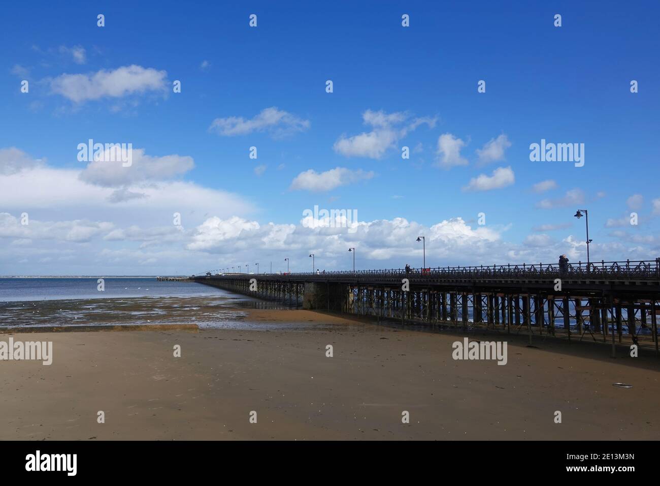 Ryde Pier on the Isle of Wight, England, UK. A traditional, Victorian ...