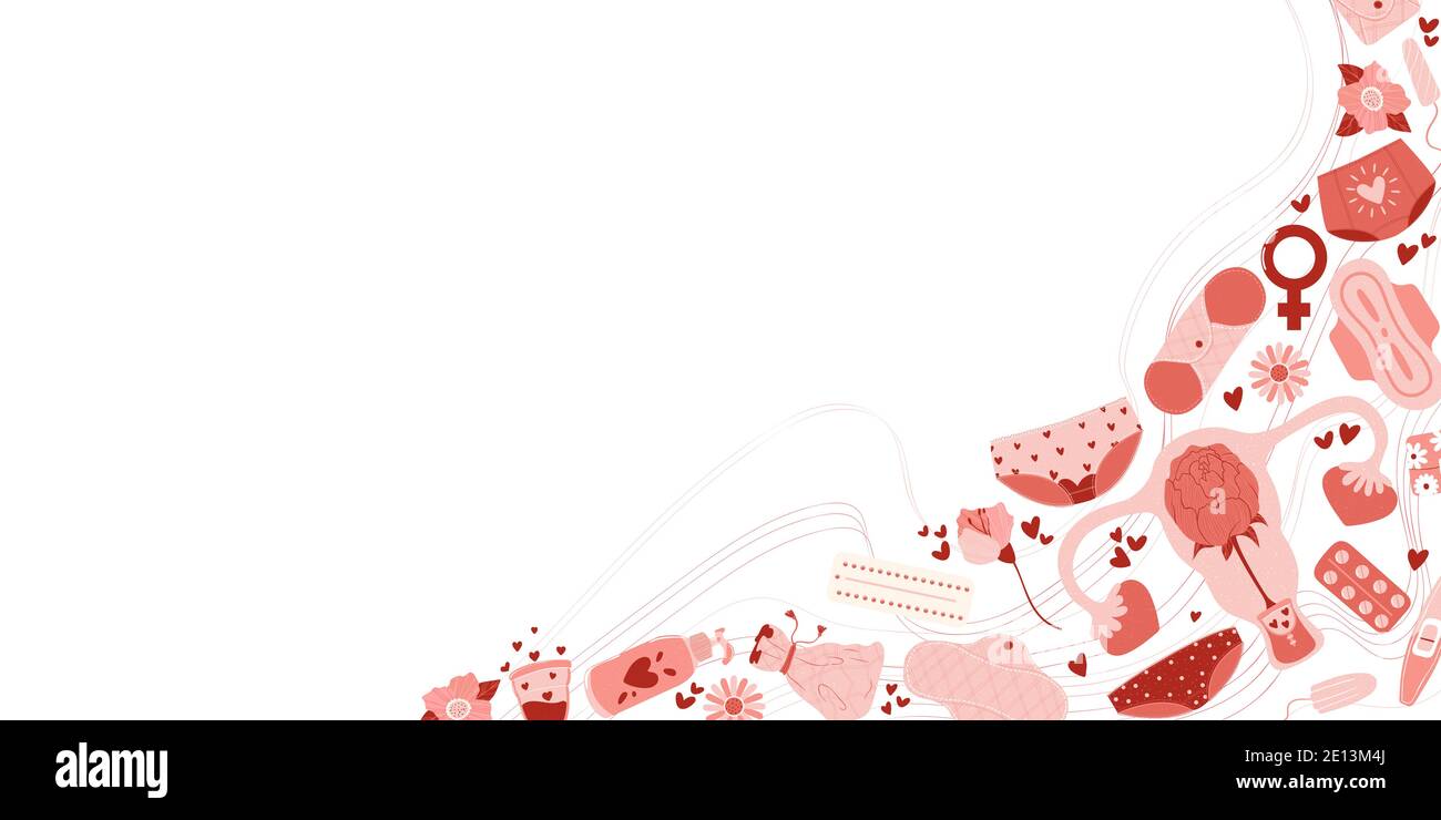 Feminine hygiene products Stock Vector Images - Alamy