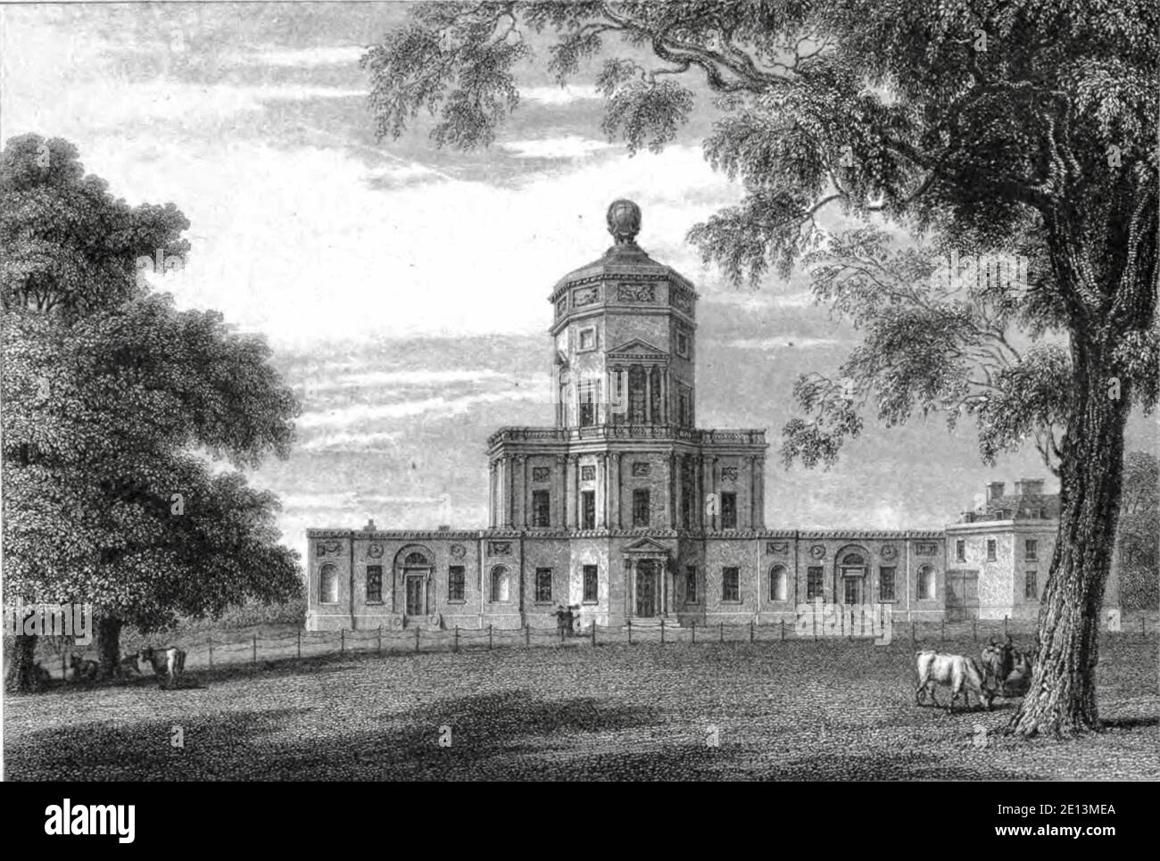 The Radcliffe Observatory, Oxford, by engraver John Le Keux and ...