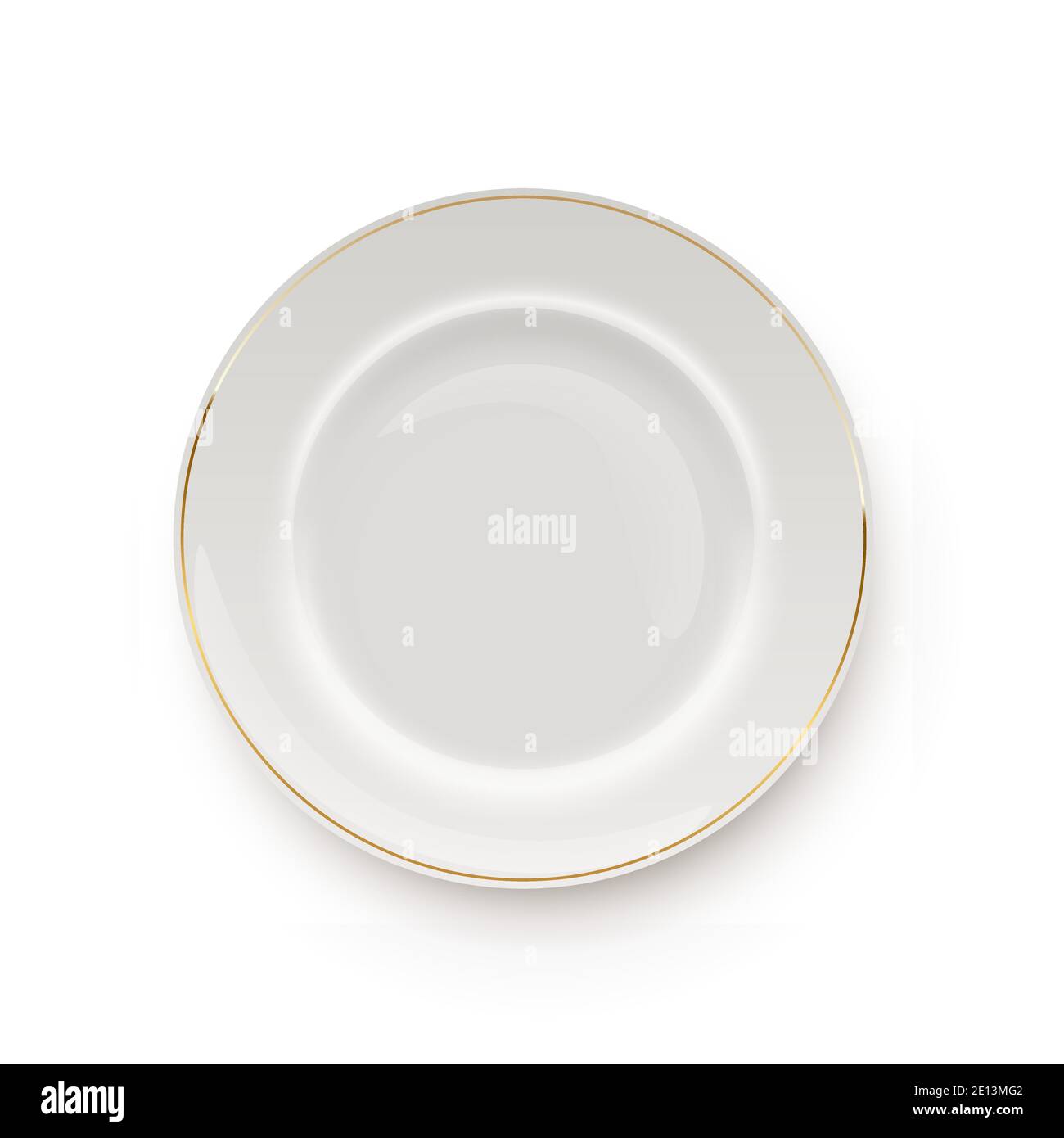 White plate dishes on Stock Vector Images - Alamy