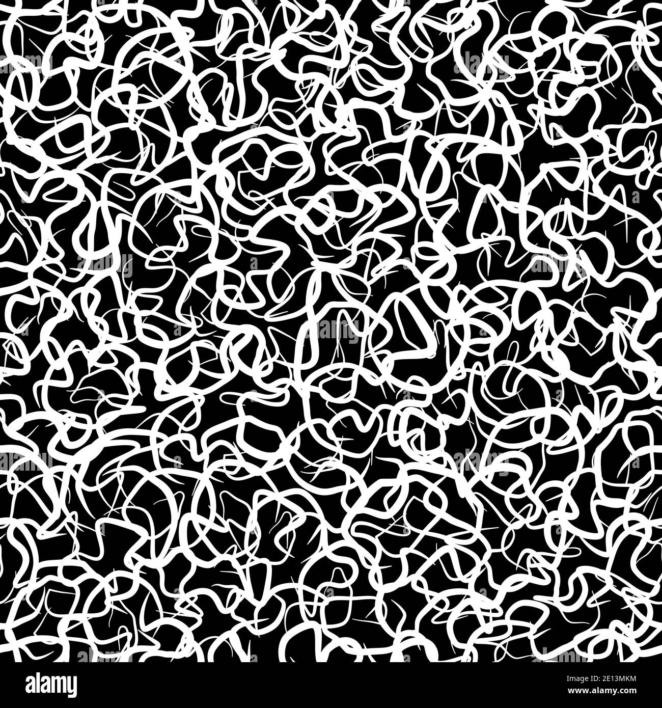 Abstract seamless pattern background of random curved lines for fabric ...