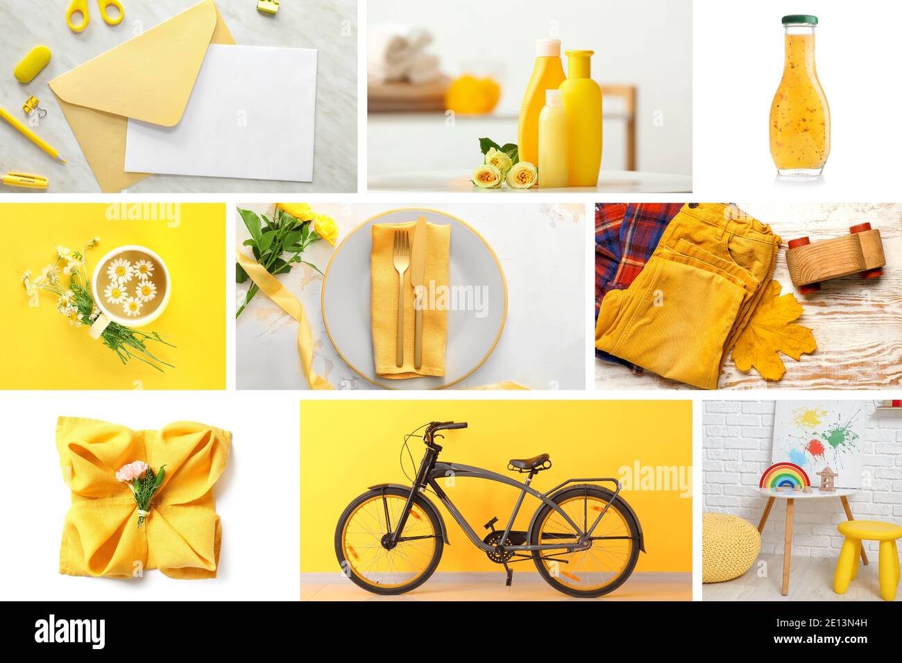 Beautiful collage of bright photos Stock Photo - Alamy